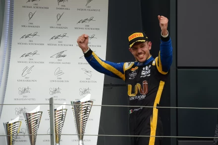 Luca Ghiotto's first FIA F2 feature race win, as rookie sensation Guan ...